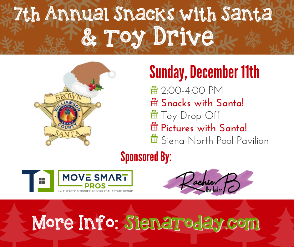 Siena Today’s 7th Annual Snacks with Santa and Toy Drive! | SIENA TODAY
